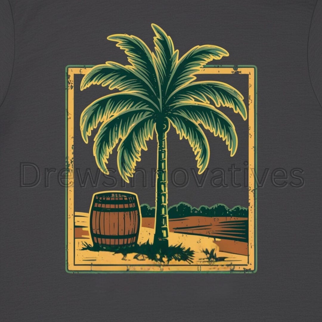 Palmetto Southern Design PNG Whiskey Barrel Southern Design - Etsy