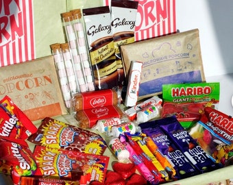 Movie Night Gift Box, Date Night Candy Box, Family Fun Night Gift Box ...