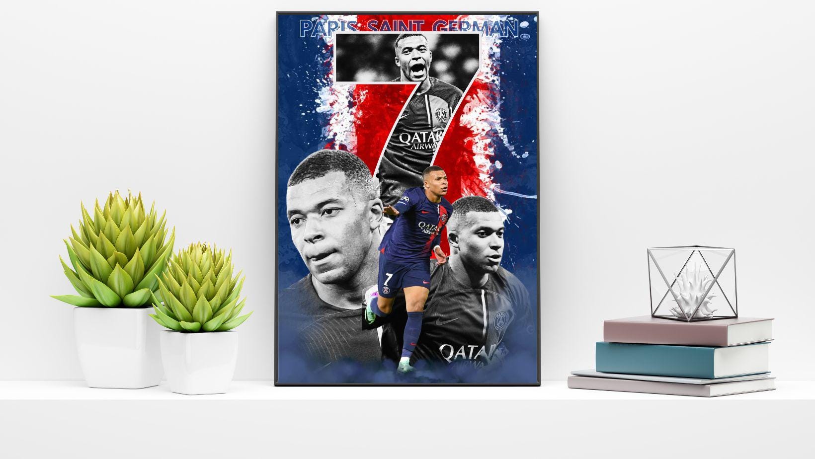 Kylian Mbappe Poster, Paris Saint Germain, PSG, Digital Download ...