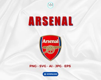 ARSENAL Logo ,png , Svg , Eps , Jpg , Ai, Digital Download , File ...