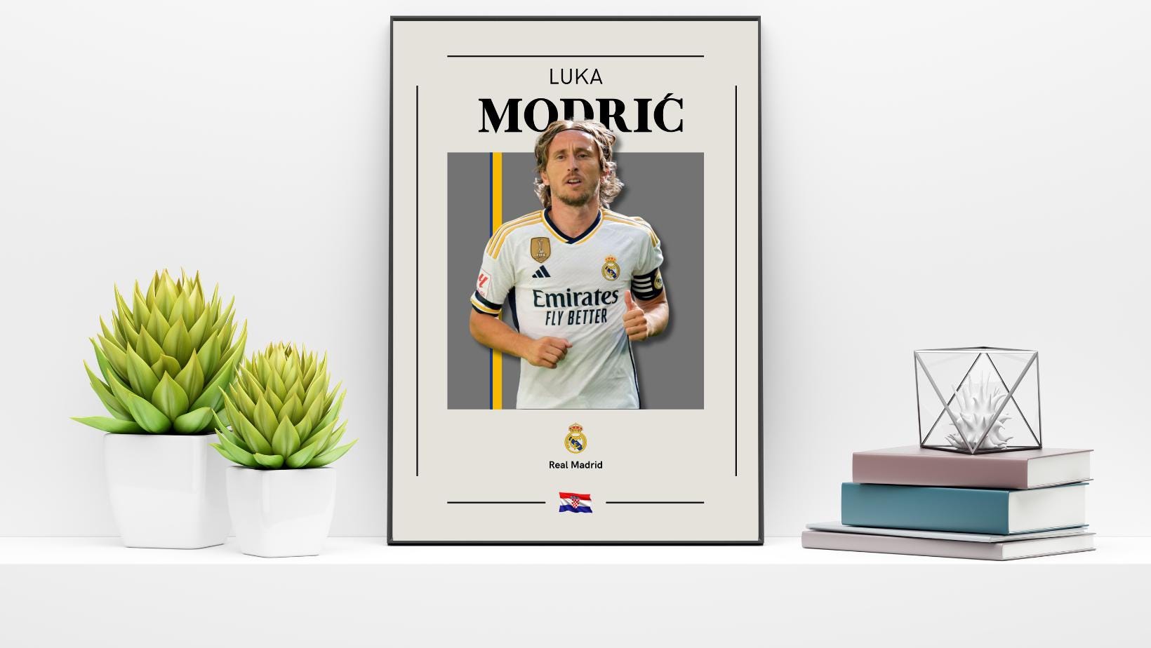 Luka Modric Poster, Real Madrid, Football Print , Football Poster ...