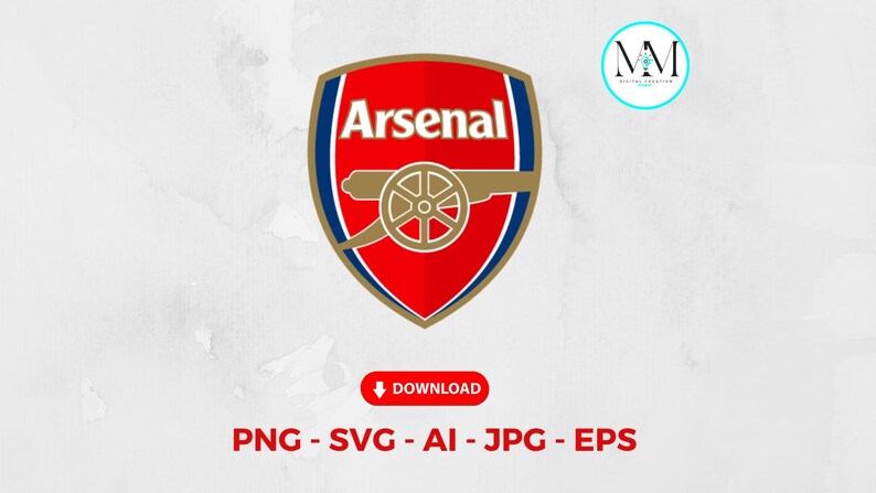 ARSENAL Logo ,png , Svg , Ai , Jpg , Digital Download , File Digital ...