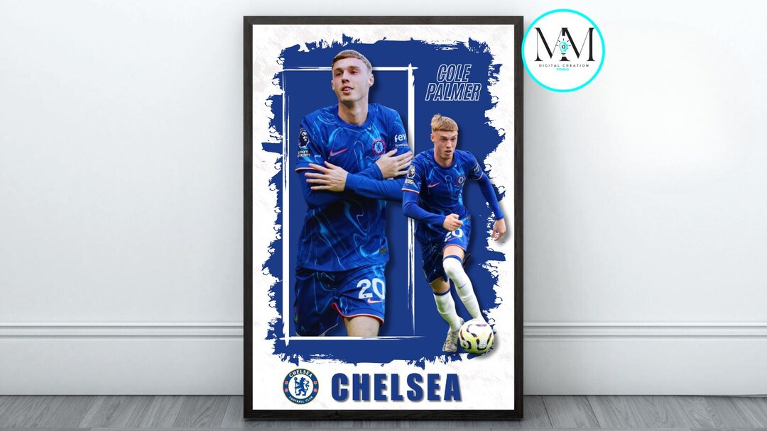 Cole Palmer Poster, Chelsea, Football Print, Soccer Poster, Sports ...