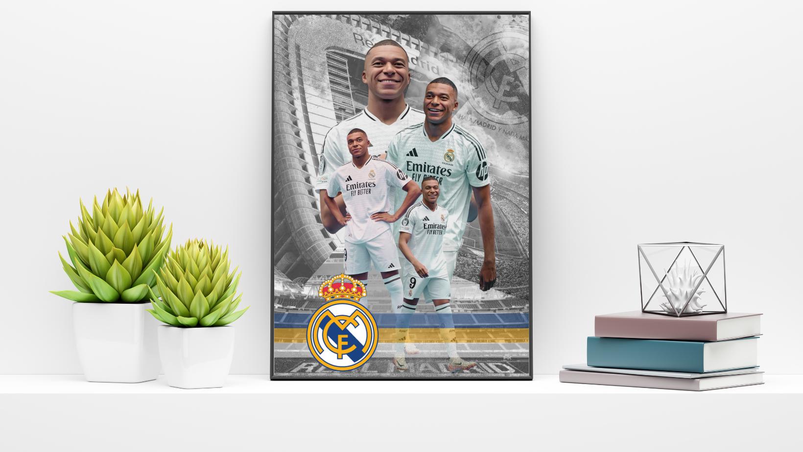 Kylian Mbappe Poster, Real Madrid, Digital Download, French Footballer ...