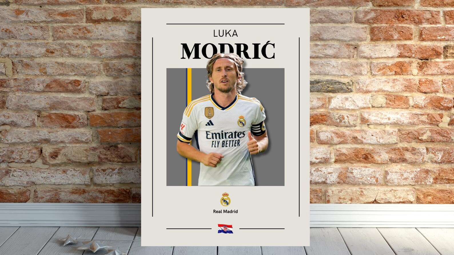Luka Modric Poster, Real Madrid, Football Print , Football Poster ...