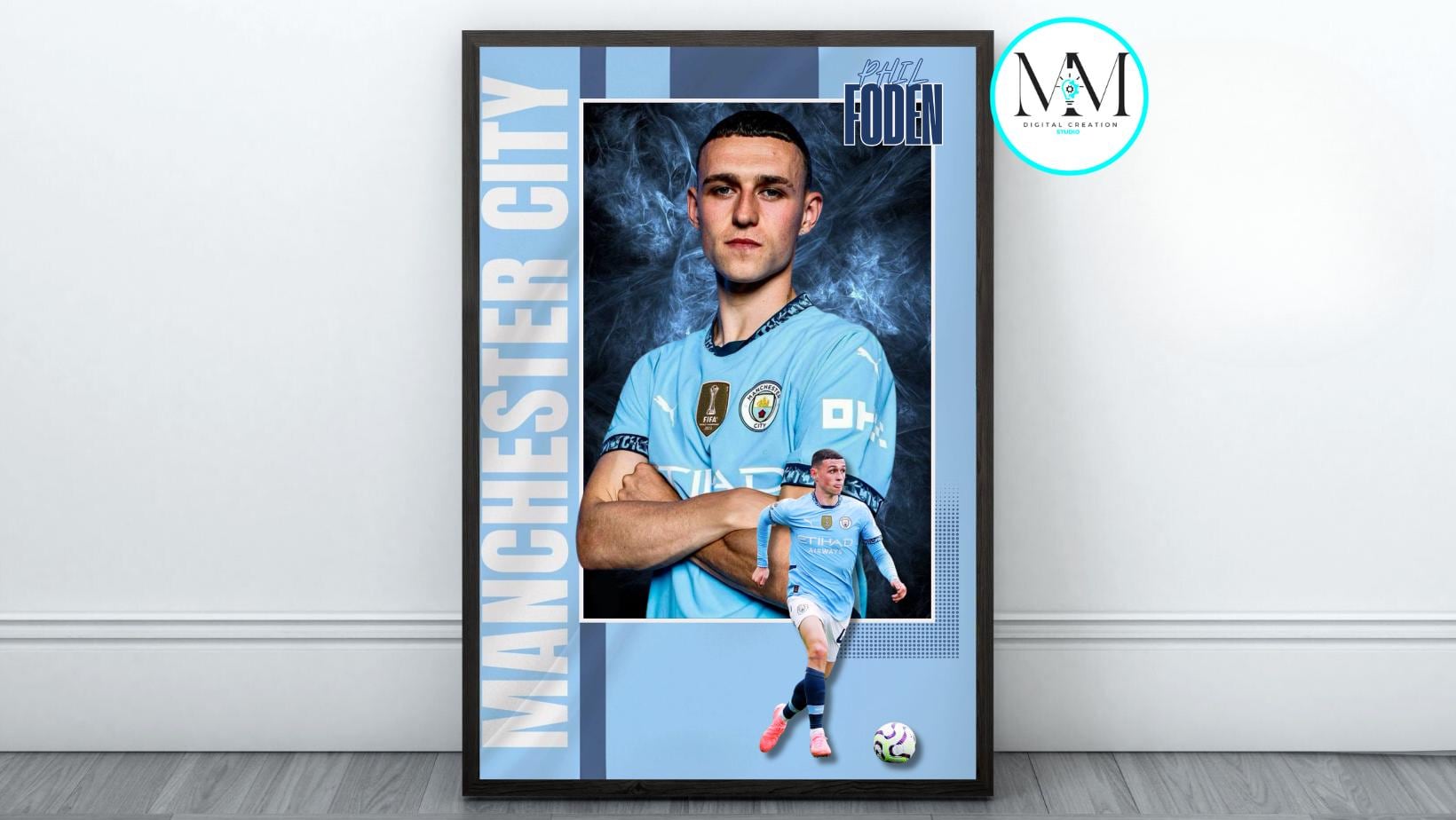 Phil Foden Poster, Manchester City Poster, Football Gifts, Sports ...