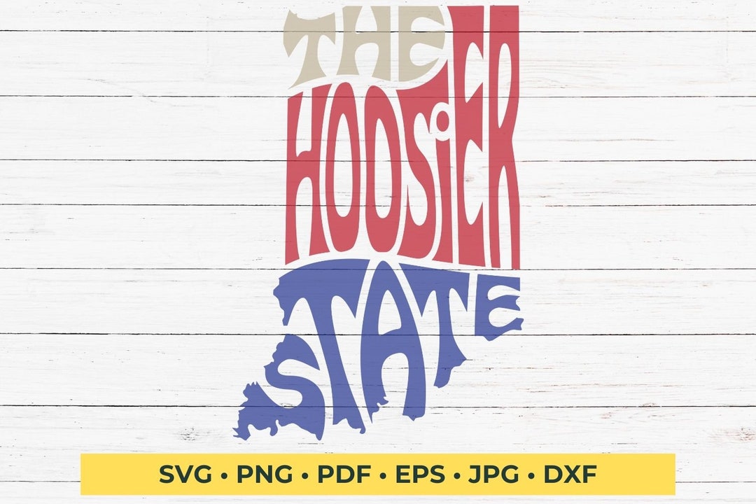 Indiana Hoosier State SVG | State Logo Cut File | Cricut & Silhouette ...