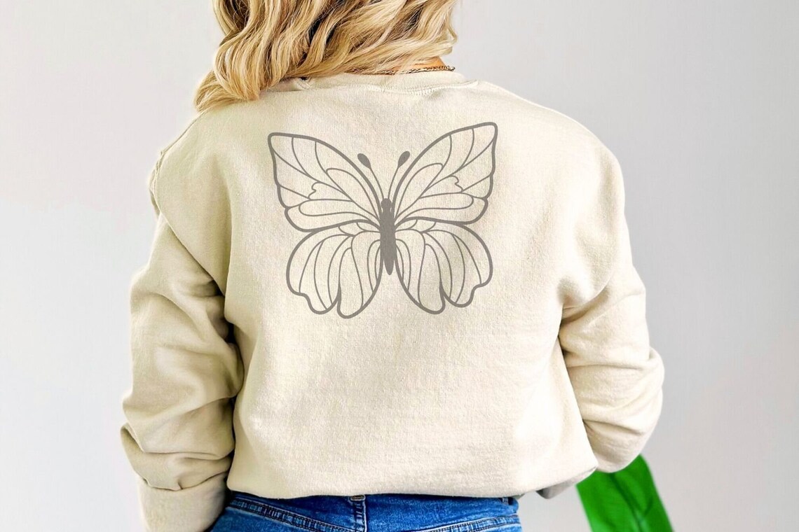 Butterfly Simple Design SVG Cut File - Etsy