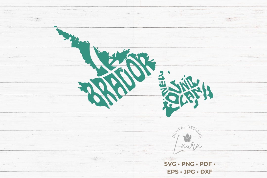 Newfoundland and Labrador SVG Cut File - Etsy