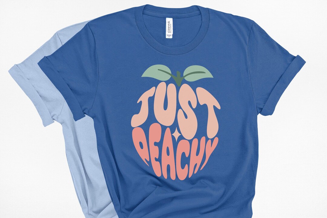 Just Peachy Word Art in the Shape of a Peach SVG Cut File - Etsy