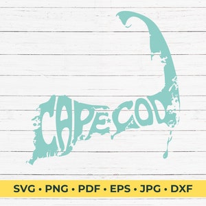 Cape Cod Word Art SVG Cut File - Etsy