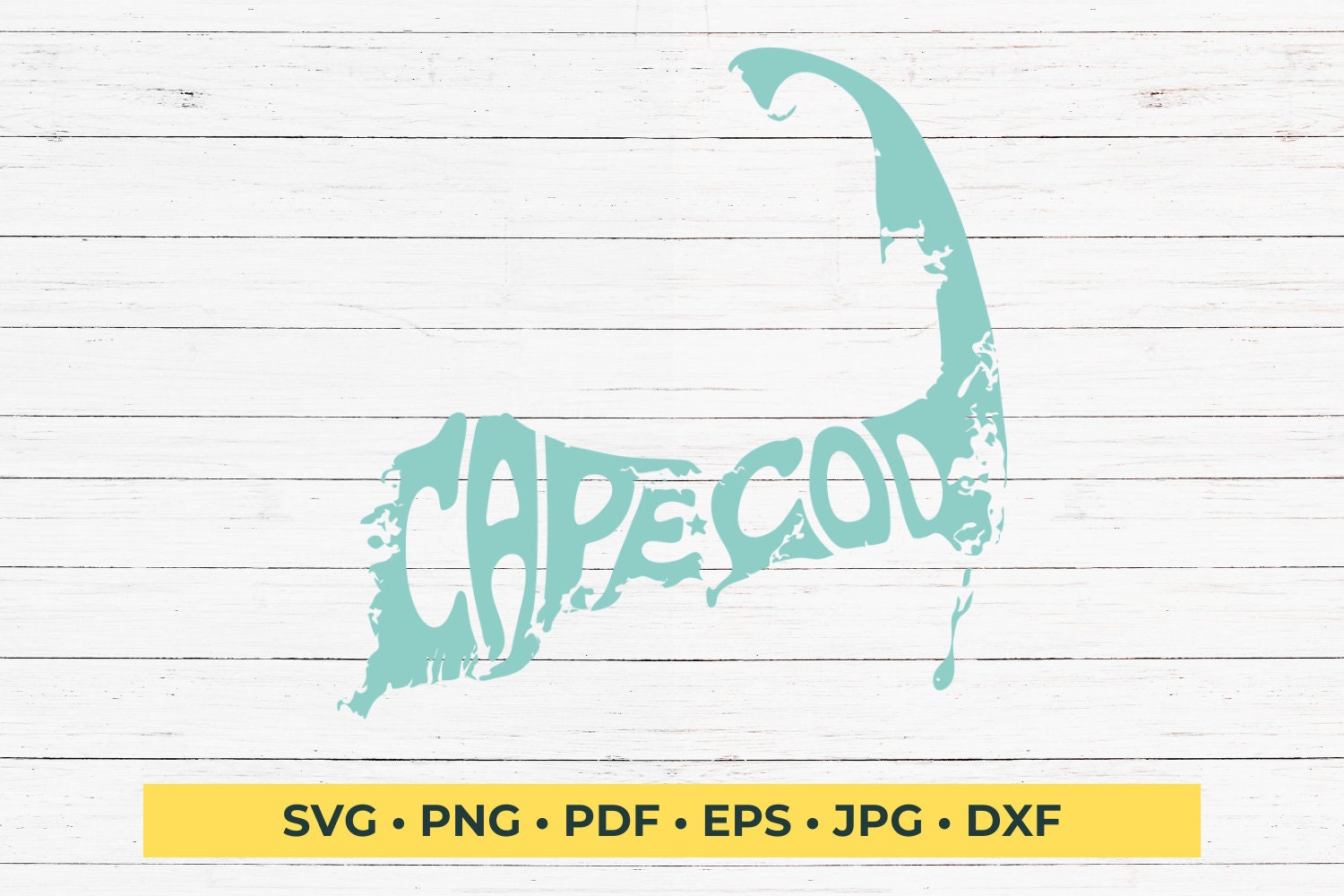 Cape Cod Word Art SVG Cut File - Etsy