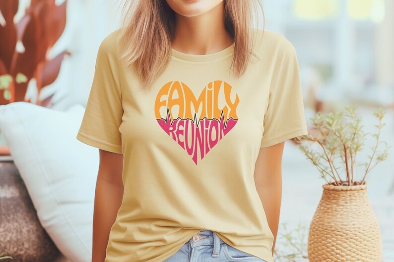 Family Reunion Word Art in Heart Shape SVG Cut File - Etsy