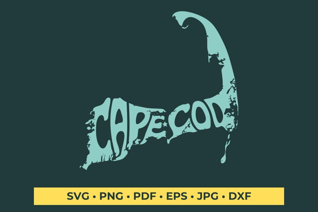 Cape Cod Word Art SVG Cut File - Etsy