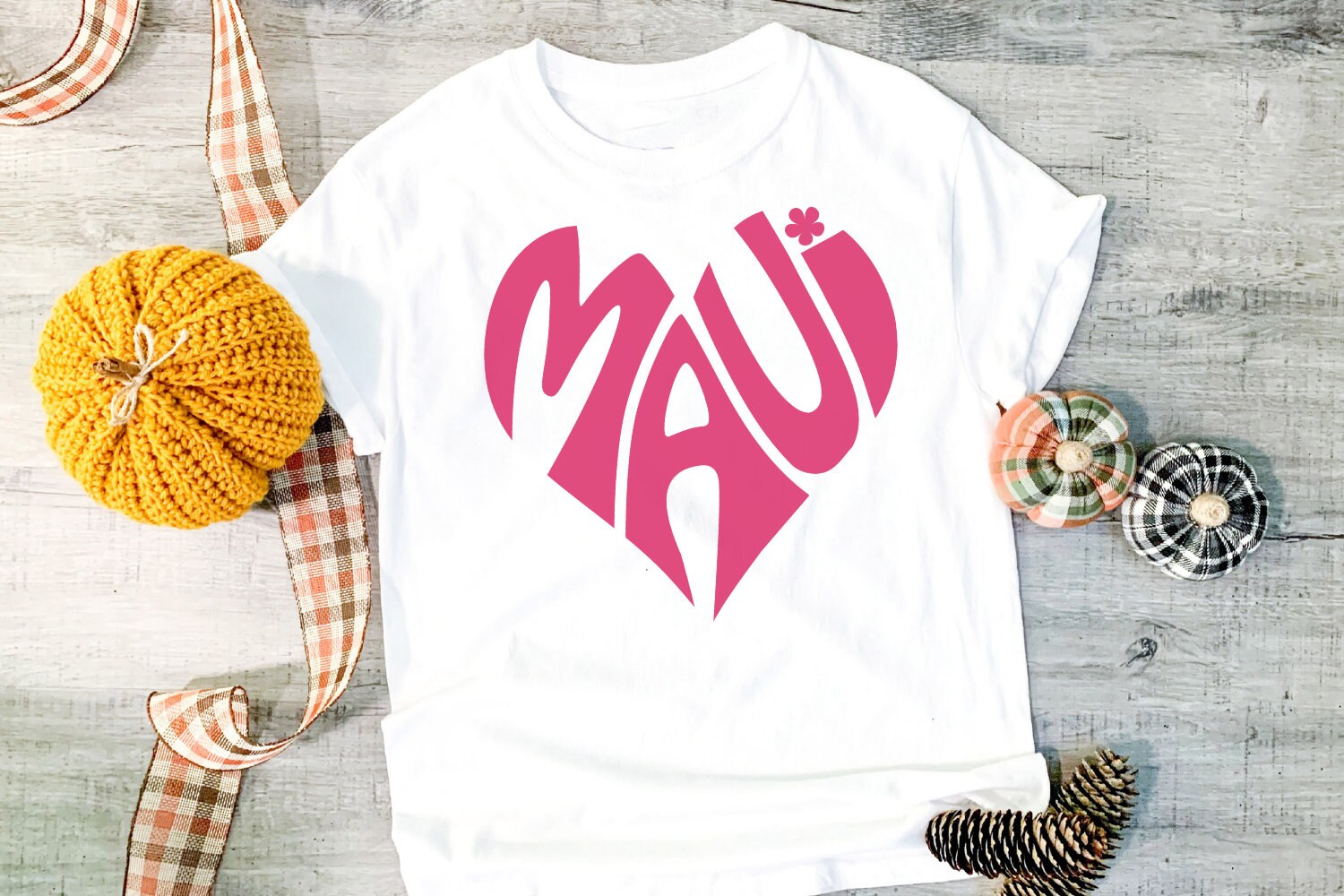 Maui Typography in Heart Shape SVG - Etsy
