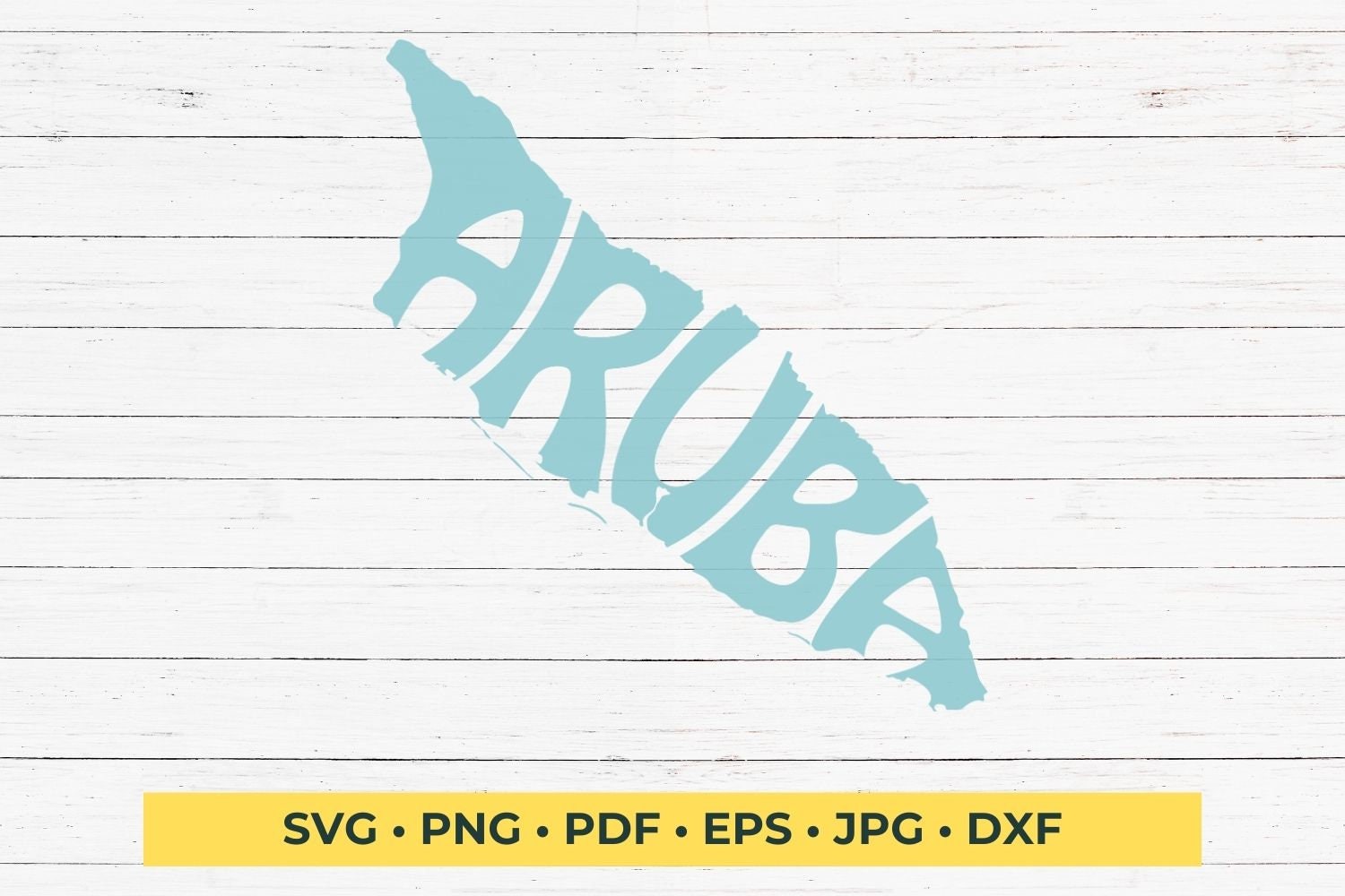 Aruba Word Art in Island Shape SVG Cut File - Etsy