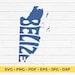 Belize Word Art in Country Shape SVG Cut File - Etsy