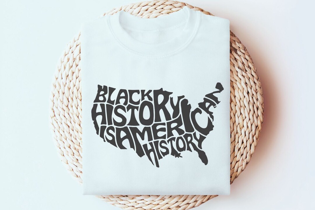 Black History is American History SVG | USA Map Word Art Cut File - Etsy