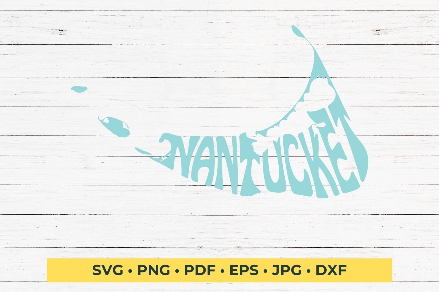 Nantucket Word Art SVG Cut File - Etsy