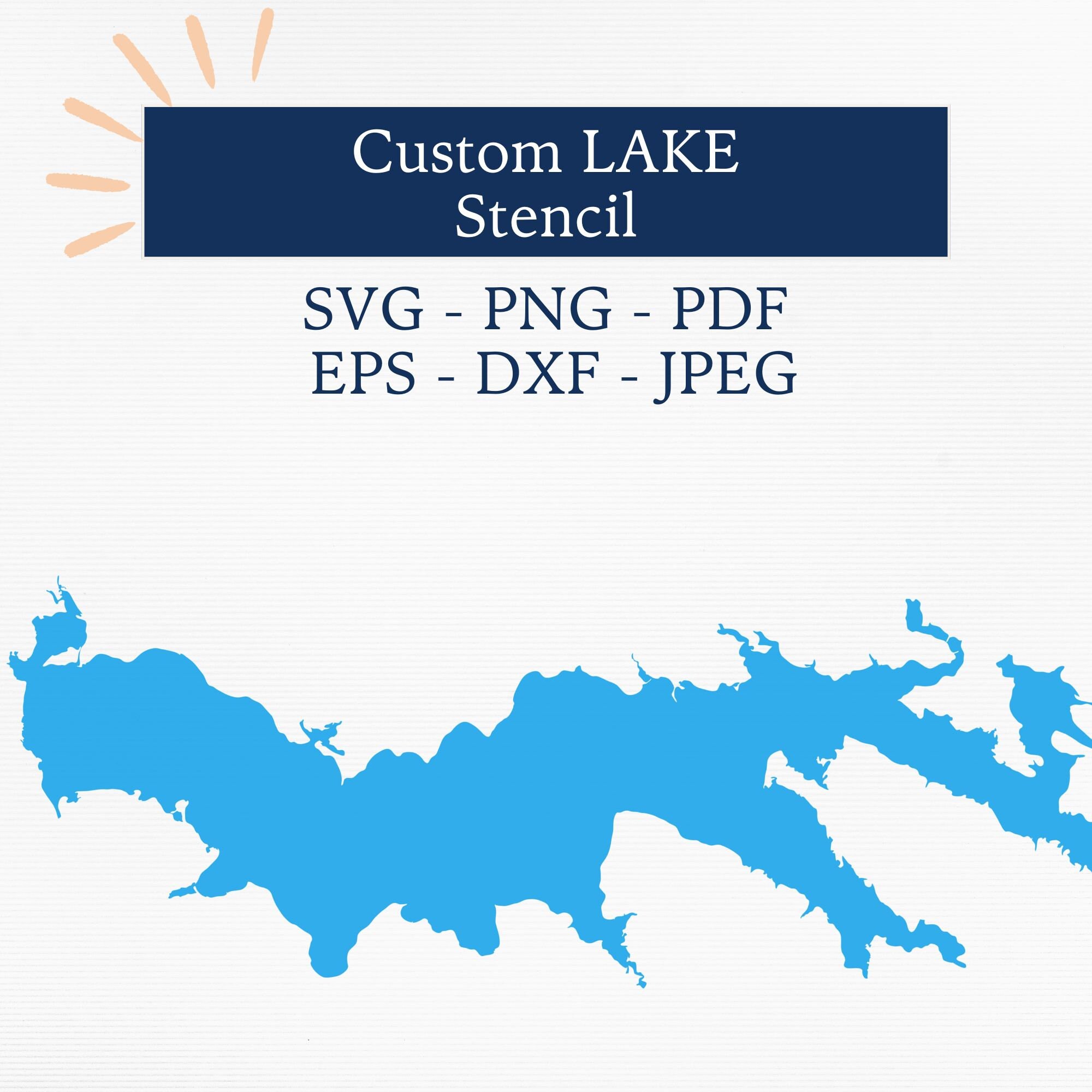 Custom Lake SVG PNG for Cutting, Engraving, Crafting - Etsy