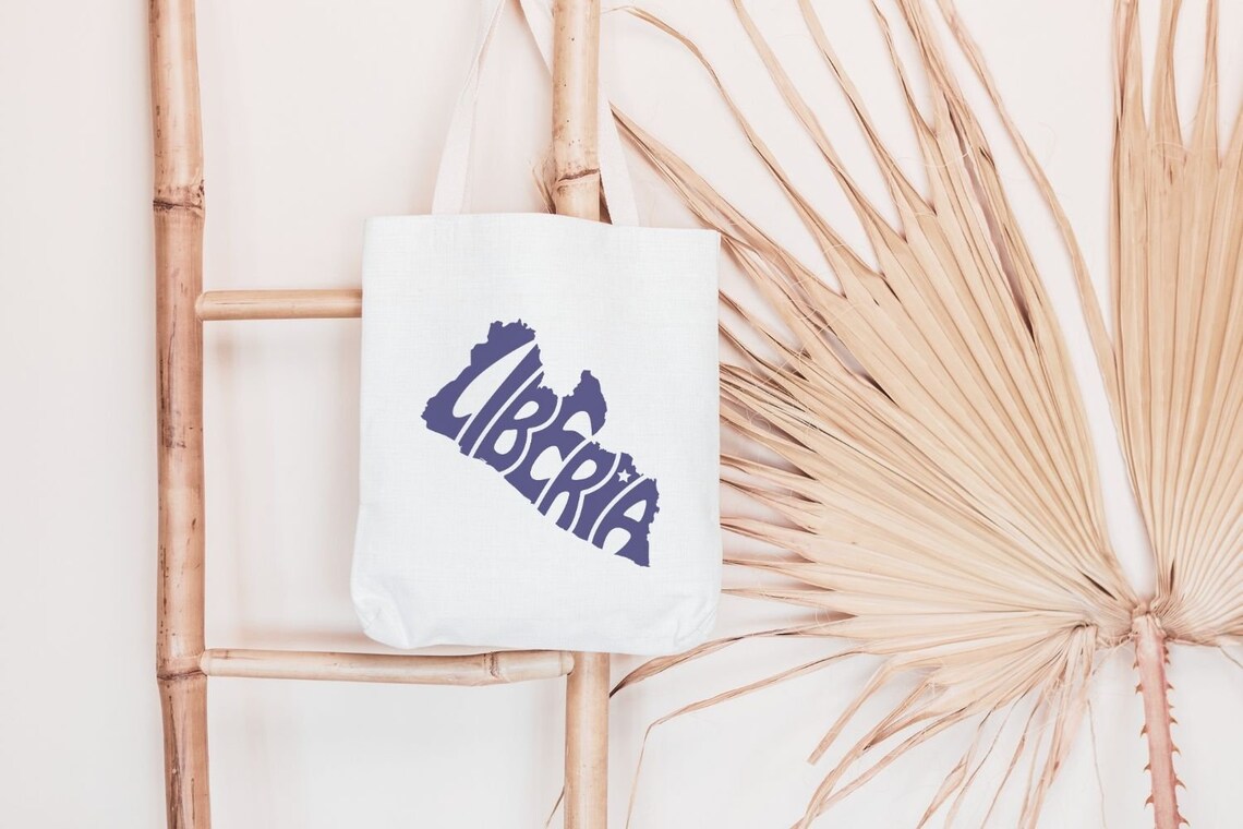 Liberia Typography Word Art SVG Cut File - Etsy