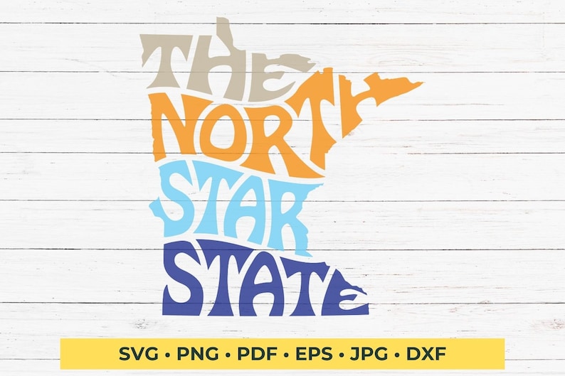 Minnesota the North Star State SVG Cut File - Etsy