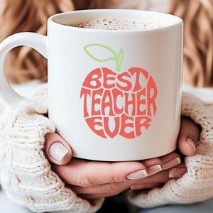 Best Teacher Ever Apple SVG Cut File for Teachers - Etsy Canada