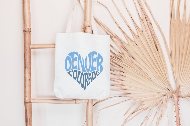 Denver Colorado Word Art in Heart Shape SVG Cut File - Etsy