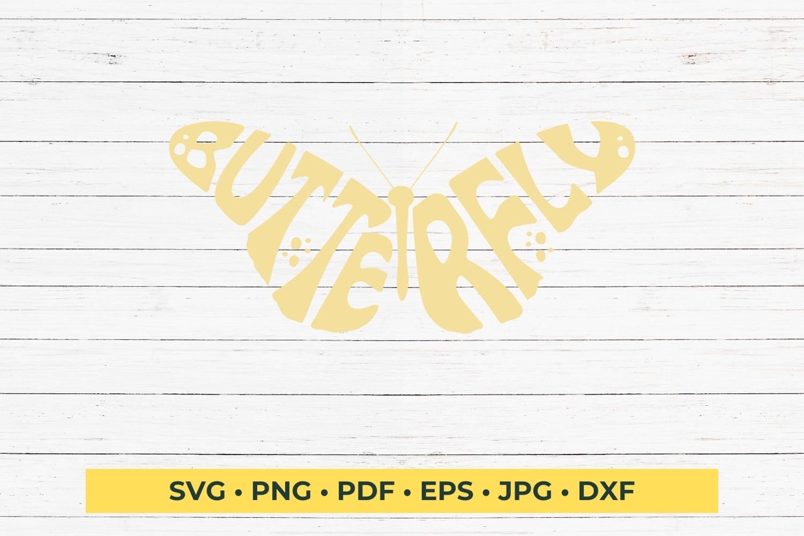 Butterfly Word Art SVG Cut File - Etsy