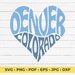 Denver Colorado Word Art in Heart Shape SVG Cut File - Etsy