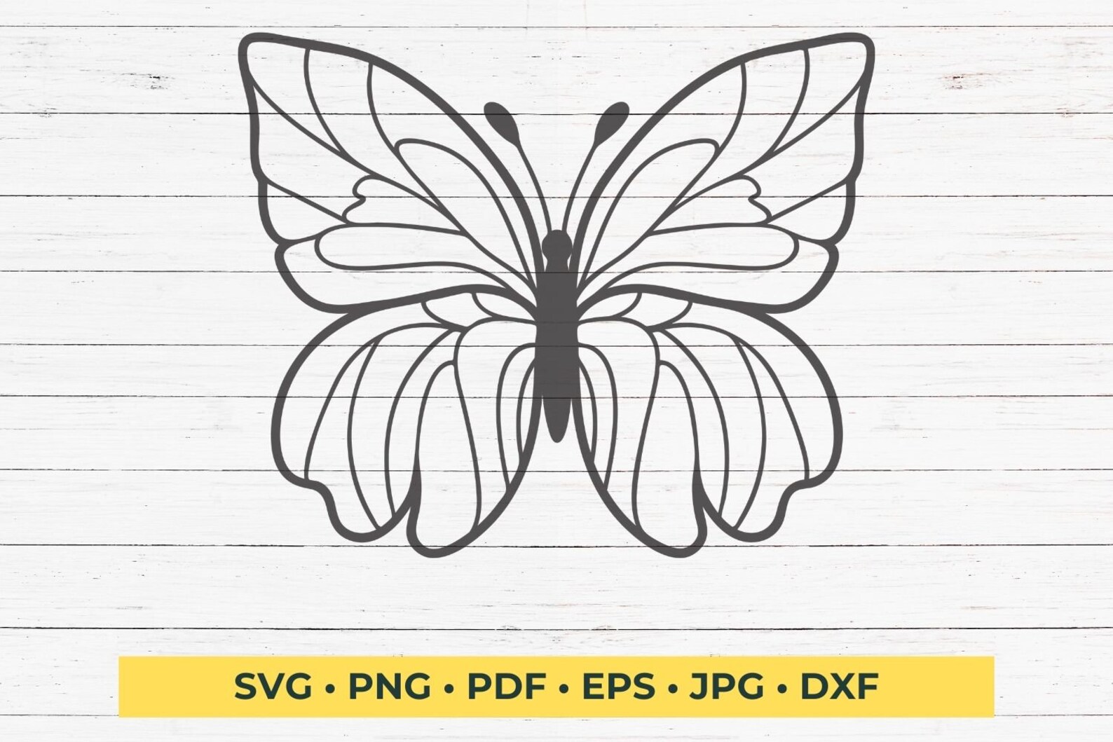 Butterfly Simple Design SVG Cut File - Etsy
