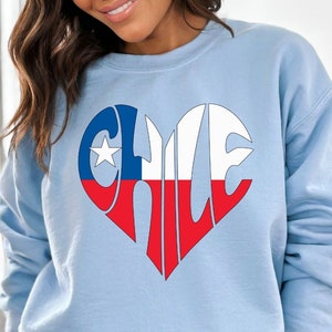Chile Word Art in Heart Shape With Flag SVG Cut File - Etsy