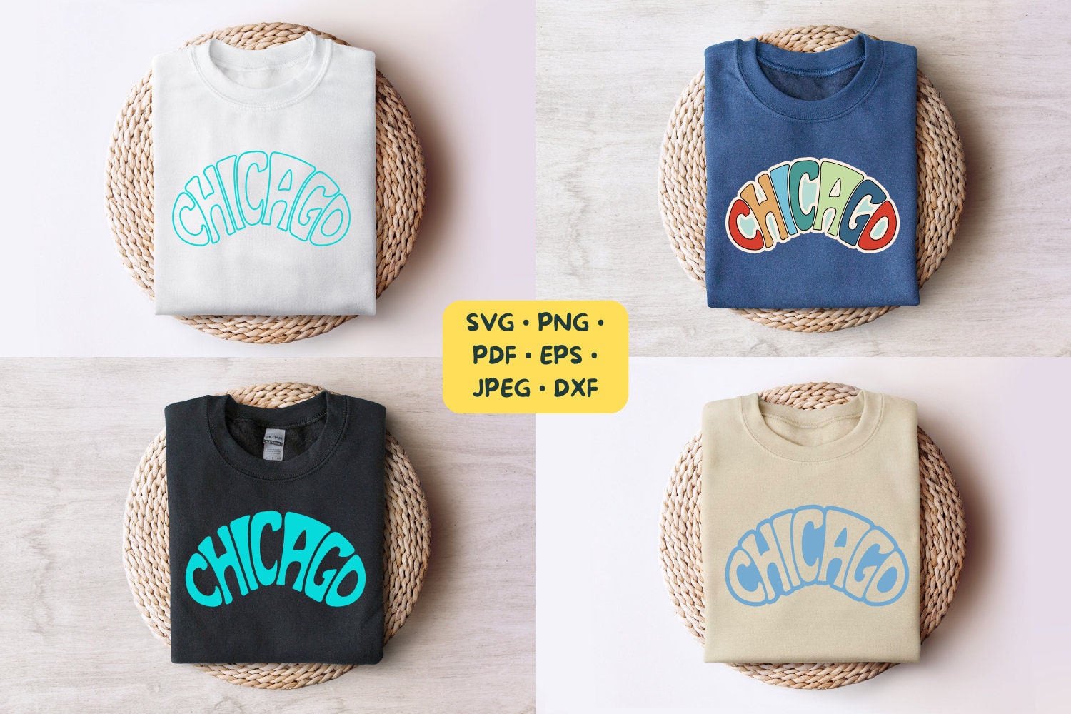 Chicago Bean Word Art SVG Cut File - Etsy