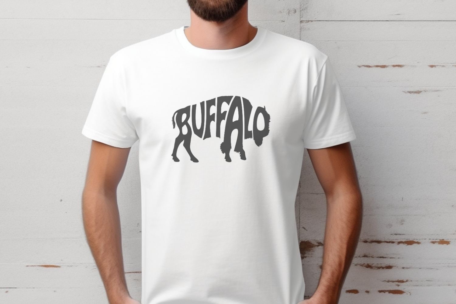 Buffalo Word Art in the Shape of a Buffalo SVG Cut File - Etsy