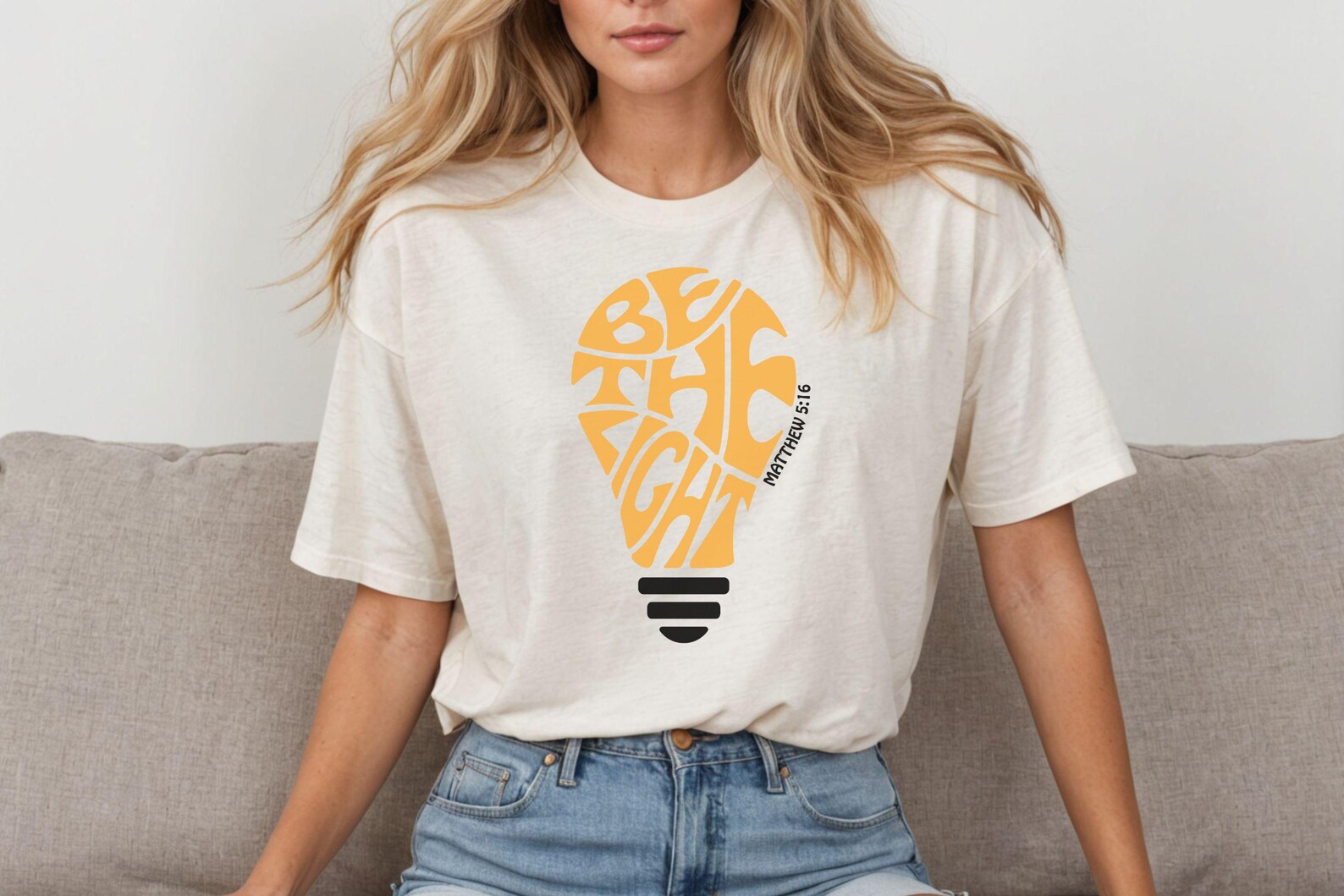Be the Light Word Art in the Shape of a Light Bulb SVG Cut File - Etsy