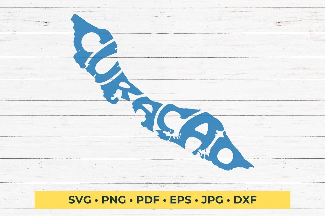 Curacao Word Art in Island Shape SVG Cut File - Etsy
