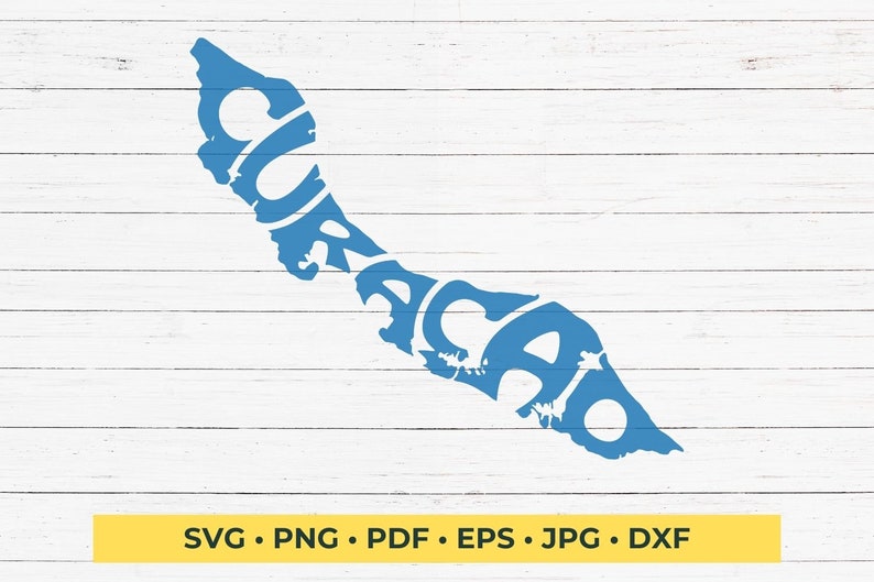 Curacao Word Art in Island Shape SVG Cut File - Etsy