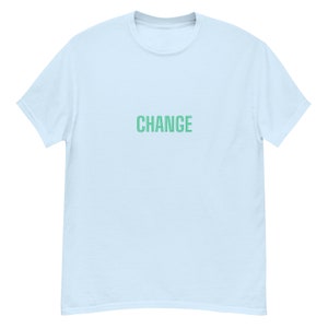 White Tshirt, Change Prints T Shirt, Front Back Print Tshirt, Positive ...