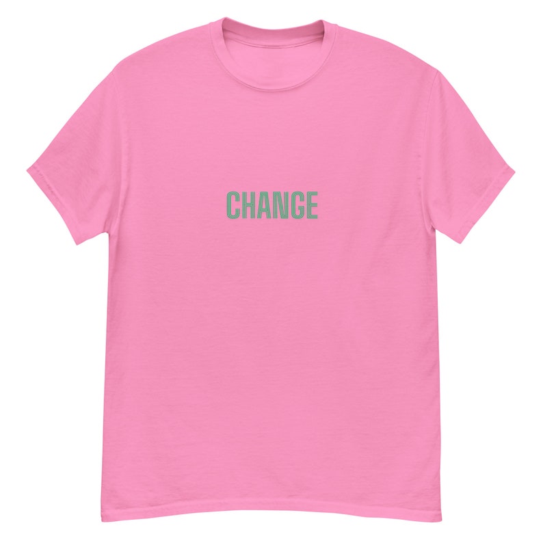 White Tshirt, Change Prints T Shirt, Front Back Print Tshirt, Positive ...