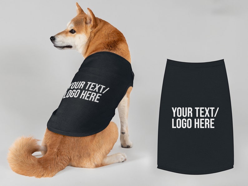 Custom Dog Shirt With Name or Logo, Personalized Dog Tank Top, Custom ...