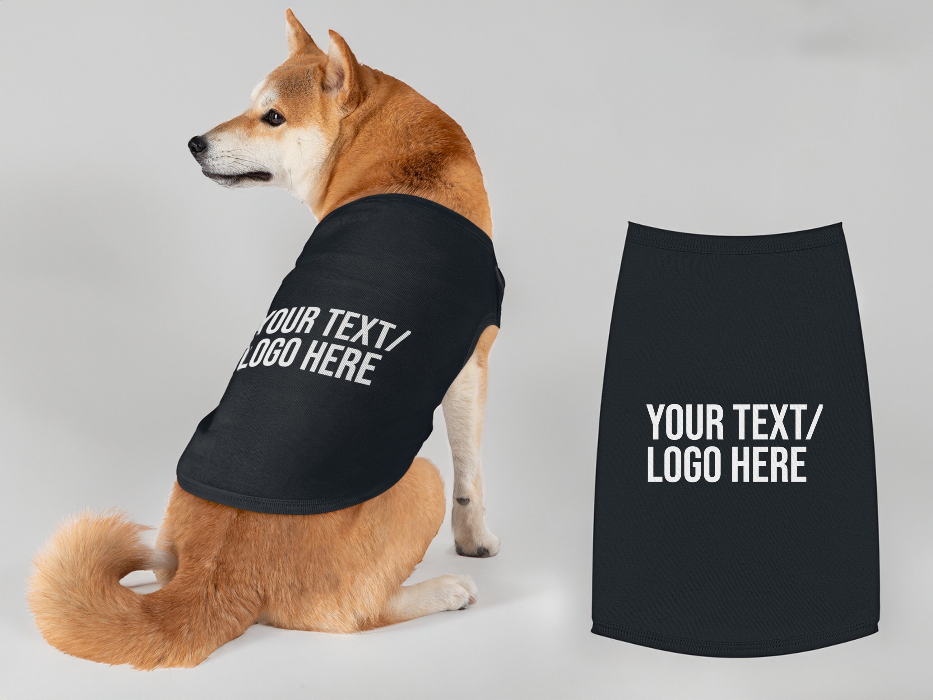 Custom Dog Shirt With Name or Logo, Personalized Dog Tank Top, Custom ...