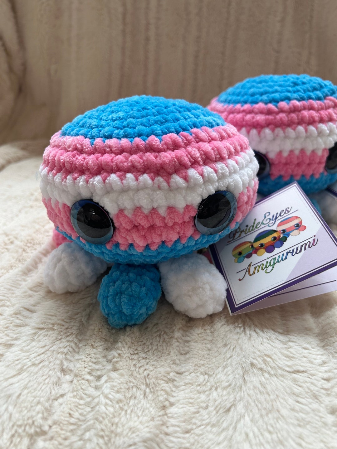 Prideeyes Amigurumi Trans Pride Octopus - Etsy