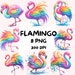Rainbow Flamingo Clipart, Baby Flamingo, Rainbow Art, Nursery ...