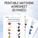 Printable Shadow Matching Worksheets (kindergarten, Preschool, Kids ...