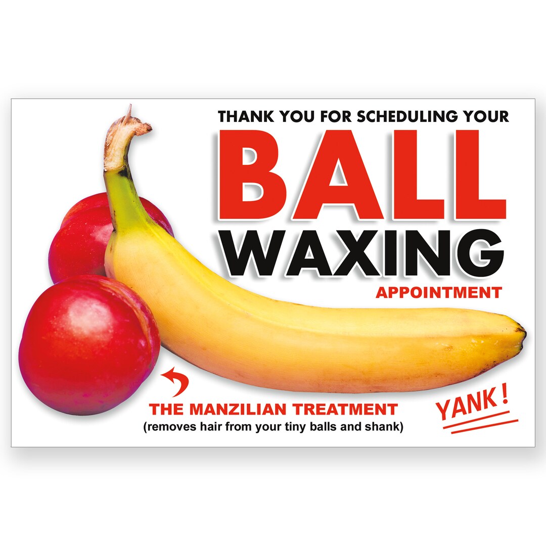 Mail Ball Waxing Prank Postcard Joke Sent 100% Anonymously Directly to ...