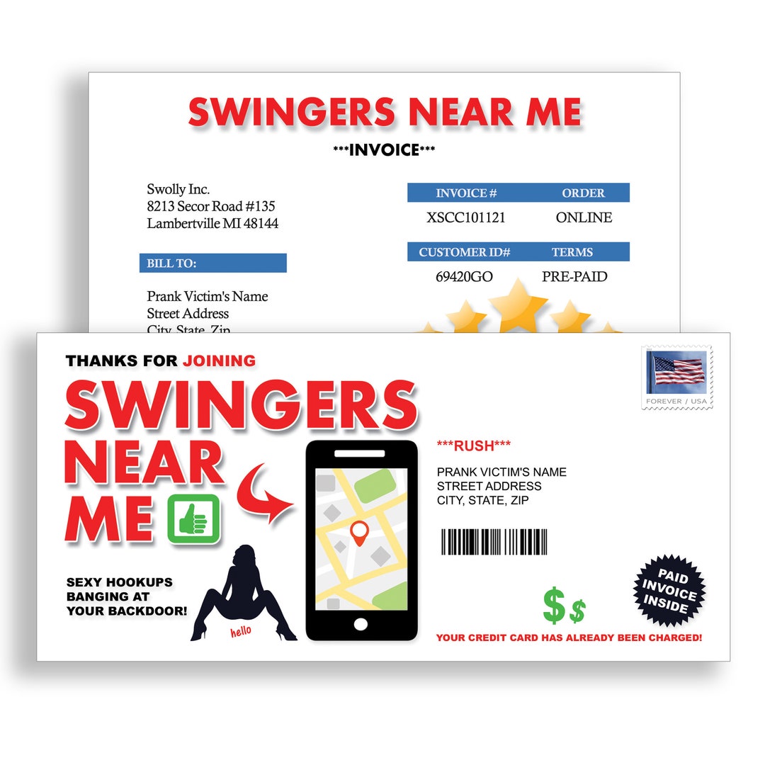 Fake Prank Mail Swingers Gag Gift 100% Anonymous Sent Directly to Your ...