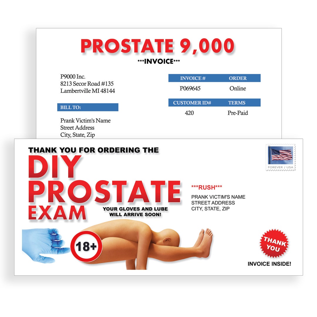 DIY Prostate Prank Mail Letter 100% Anonymous Sent Directly to Your Friends Prank Mail Postal ...