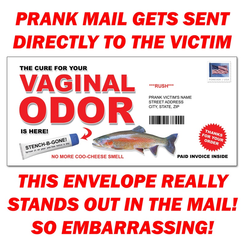 Odor Gag Prank Mail Letter 100% Anonymous Sent Directly to Your Friends ...