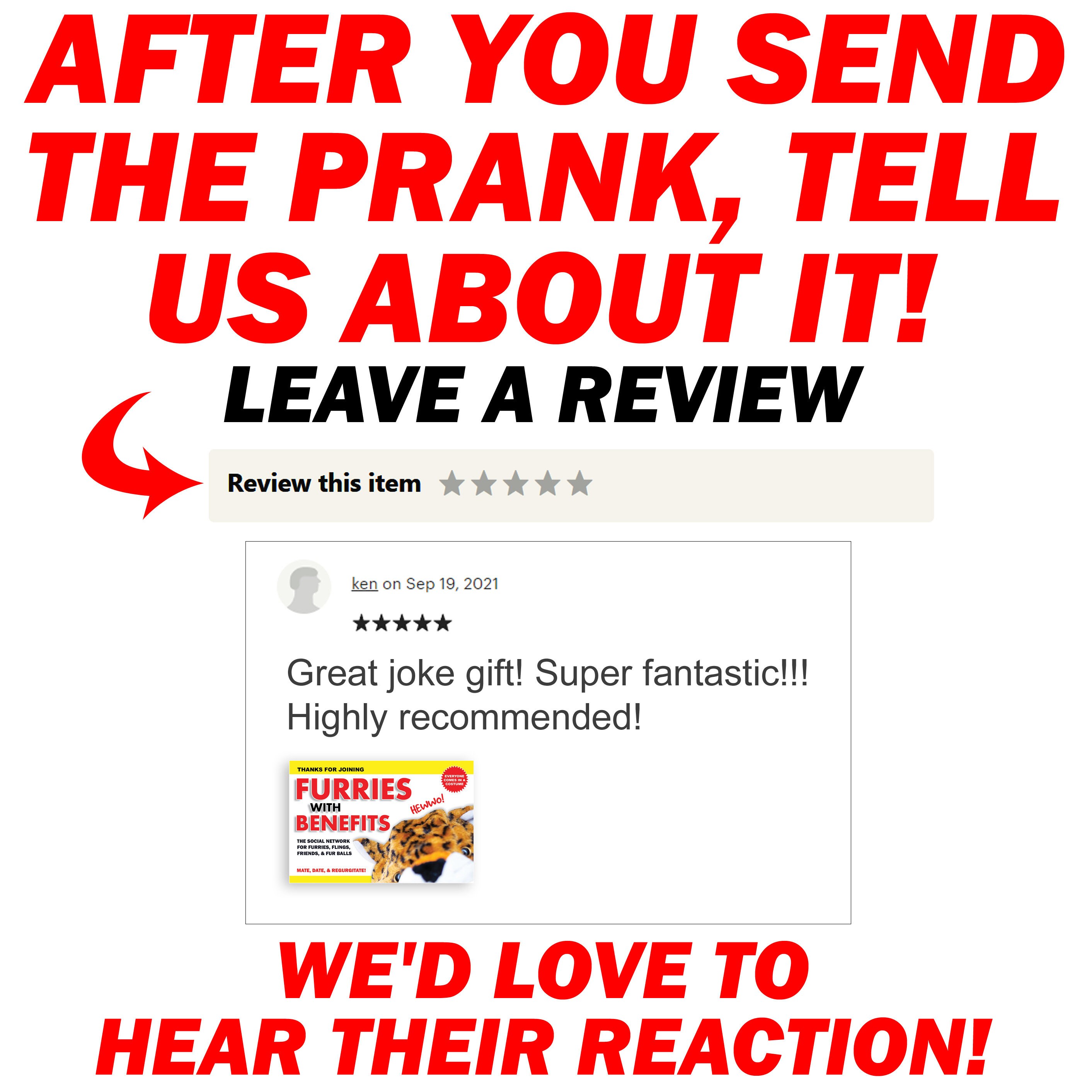 Postcard Prank Sent 100% Anonymous Furries With Benefits Mailed ...