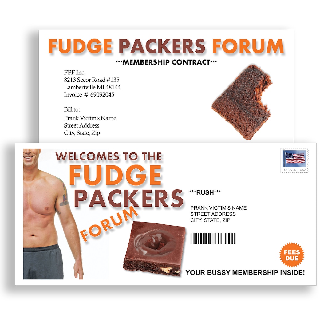 Fudge Packer Prank Joke Letter - Anonymously Sent to Your Friends for ...